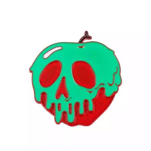 Jewelry | Snow White Style Poison Apple Enamel Pin | Poshmark